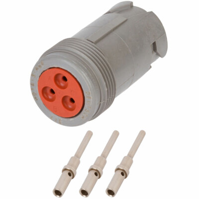 HD14-3-96P Deutsch 3 Way Receptacle Connector Kit w/ 20-16 AWG Solid ...
