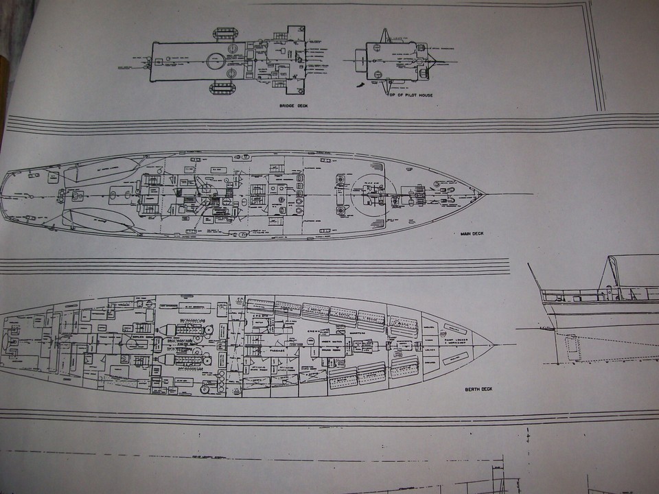 USCG 125ft kimball cutter ship plan model boat plan | eBay