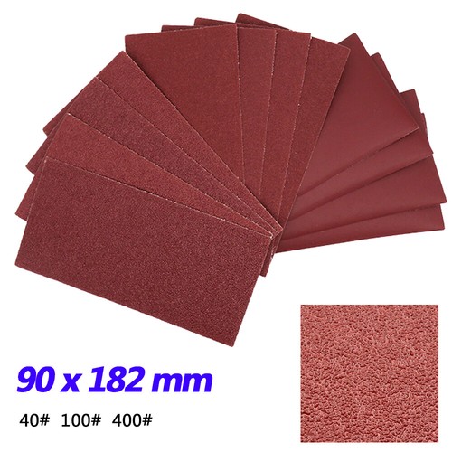 1/3 Sanders 90x182mm Hook and Loop Sanding Sheets Sand Paper Grit P40 ...
