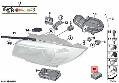 Genuine BMW E81 E82 E88 E87 Repair Kit For Headlight LH=RH OEM ...