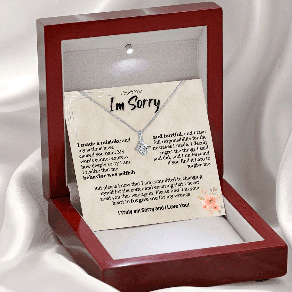 I'm Sorry Necklace Gifts, Apology Gifts For Her, Forgiveness Gift, Wife ...