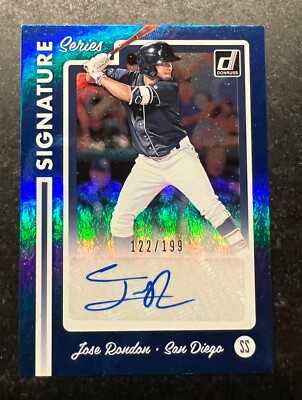 2017 Donruss Signature Series Blue Jose Rondon 122/199 | eBay