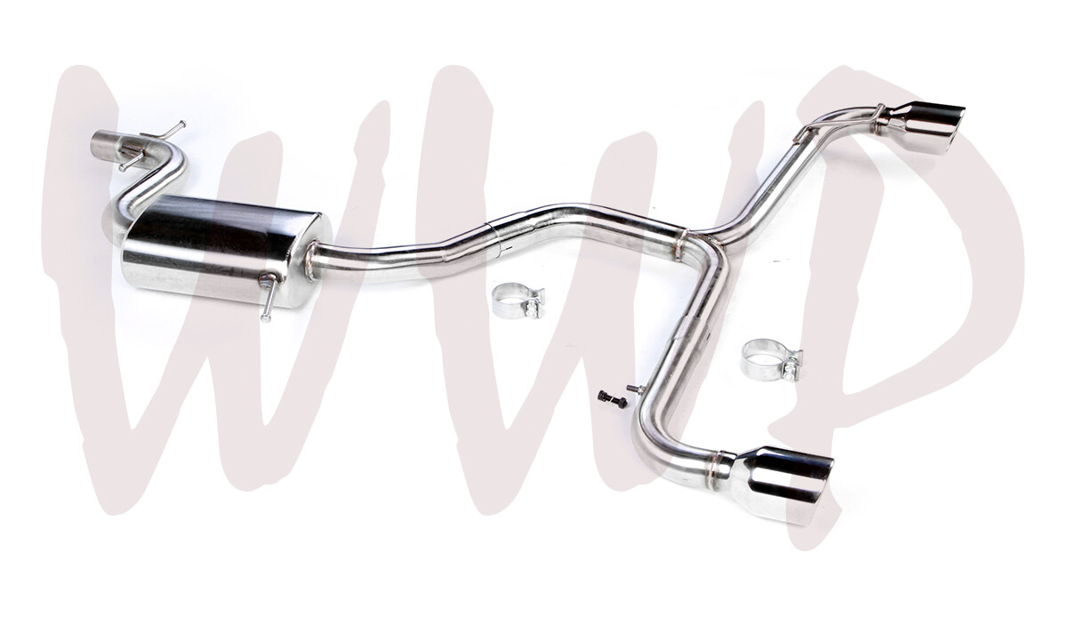 2.5" Stainless Dual CatBack Exhaust Muffler For 09-14 VW Golf GTI 2.0L ...