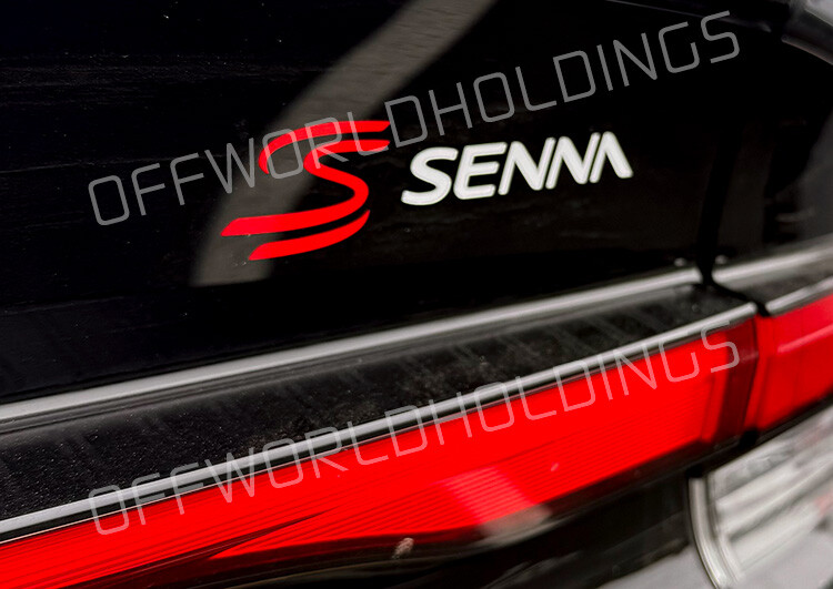 SENNA sticker NEW UPDATED LOGO F1 Formula 1 GP Grand Prix FIA Senninha ...