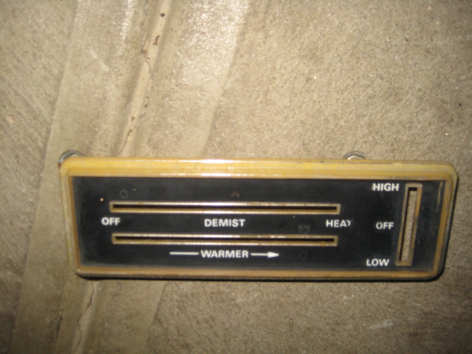 Chrysler Valiant Heater Control Panel | eBay Australia