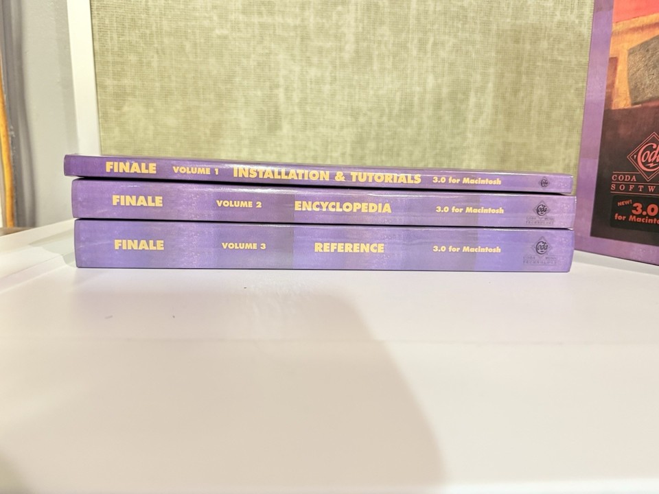 Finale: The Art of Music Notation 3.0 for Macintosh Mac w/ Sealed Disks ...