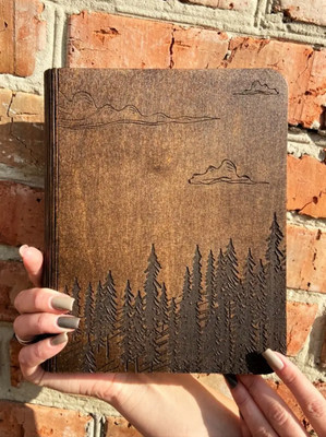 Natural Wood Notebook, Wooden Notebook /A5/ Unique Gifts, Wood Journal ...