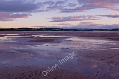 Photo 6x4 Budle Bay Ross/NU1337 Evening light on Budle Bay, with wet ...