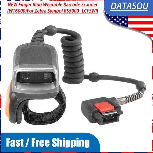 NEW RS5000-LCFSWR Finger Ring Wearable Barcode Scanner For Zebra WT6000 ...