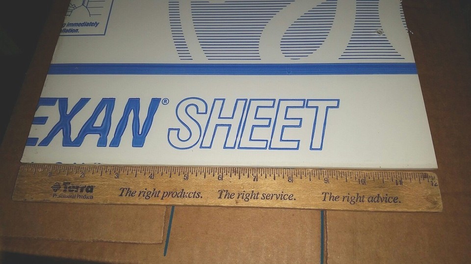 GE Lexan Sheet Polycarbonate 1/8" Thick, Clear 12.75" x 12" WITH HOLES ...