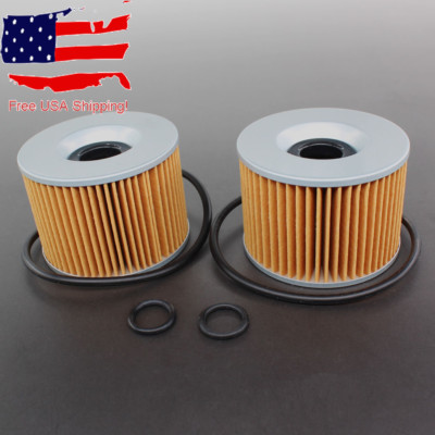 2 set Oil Filter / O-Rings For Kawasaki / Honda / Yamaha Models | eBay