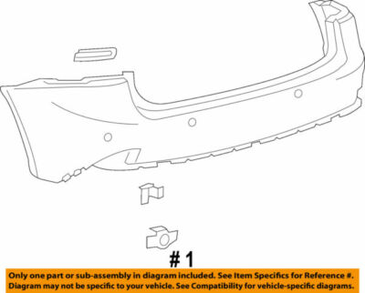 52159-53950 Toyota Cover, rear bumper 5215953950, New Genuine OEM Part ...