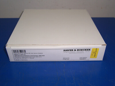 14433 Haver & Boecker 425 micron Test Sieve for Alpine-Air jet 203x28mm ...