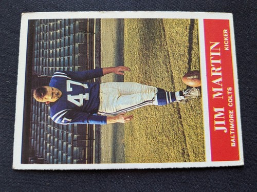 1964 Philadelphia Football Card # 5 Jim Martin - Baltimore Colts (VG/EX ...