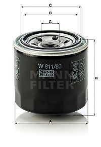 Mann-filter Oil Filter W811/80 fits HOLDEN FRONTERA UES 3.2 i 4x4 | eBay