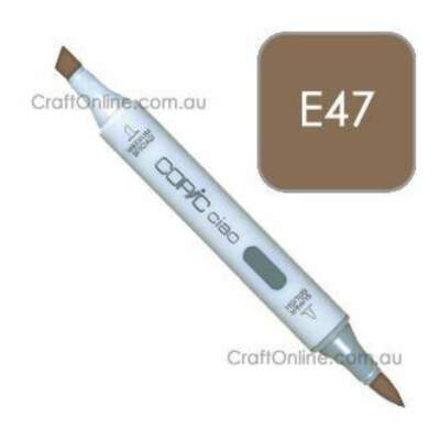 Copic Ciao Marker Pen- E47 - Dark Brown | eBay