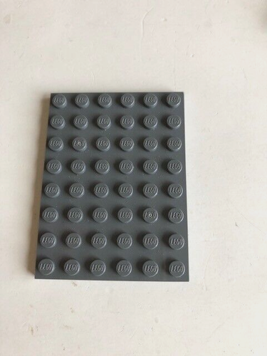 LEGO Part - 6x8 Plate, Dark Bluish Gray, Part # 3036, 1 Piece | eBay