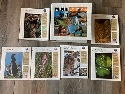 Wildlife Explorer 1 Binder w/ 60 Loose Cards & 5 Unopened Packs of ...