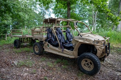 2017 Polaris MRZR D4 + Tactical Trailer - USMC, Rare, Diesel w/ Service ...