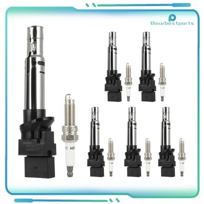 6pcs Ignition Coils & Spark Plugs For Volkswagen CC 2009-2016 Atlas ...