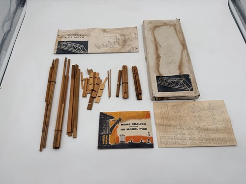 Ayres Scale Models HO Modern Truss Bridge #763 Wood Kit Vintage RARE | eBay