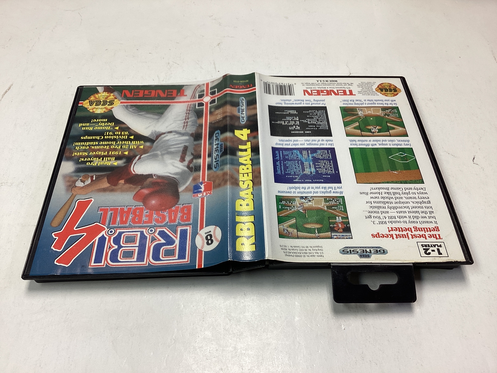 RBI Baseball 4- Sega Genesis Complete TESTED CIB w/ Reg Card and Poster ...