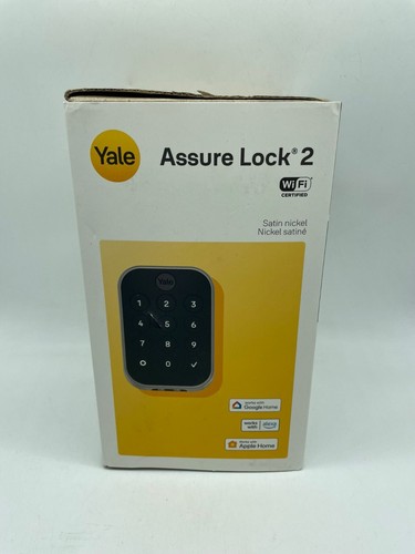 Yale Security Assure Lock 2 with Wi-Fi, Key-Pad, Deadbolt, Satin Nickel ...