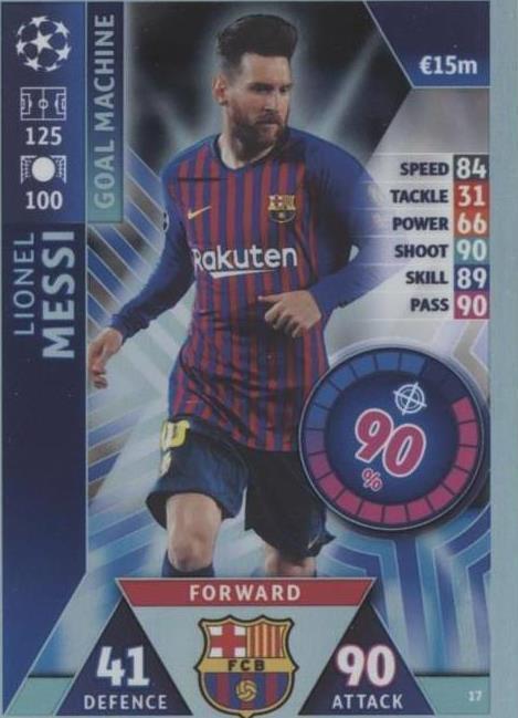 2018-19 Topps UEFA Champions Match Attax - Goal Machine Lionel Messi ...