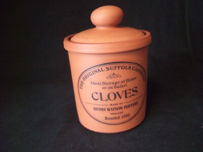 Henry Watson Pottery Original Suffolk Terracotta Herb Spice Pot Jar ...
