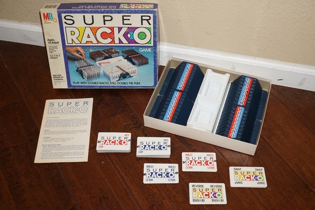 Super Racko Card Board Game Milton Bradley 1983 Complete for sale ...