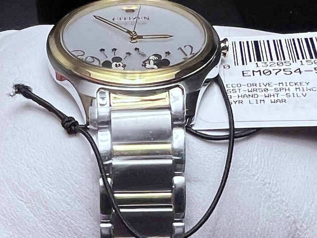 Disney's Mickey & Minnie Mouse Women's Citizen Eco-Drive EM0754-59W for ...