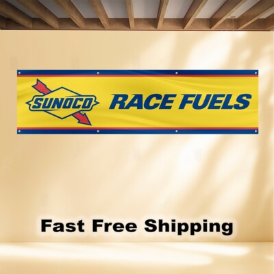 SUNOCO RACE FUELS 2'X8' BANNER FLAG | eBay