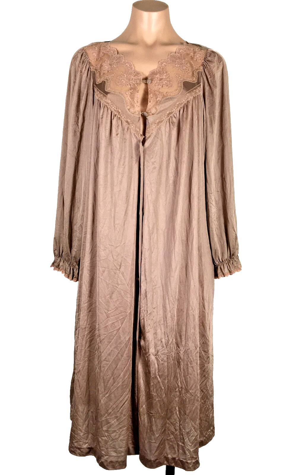 EXQUISITE VTG MISS ELAINE INTIME ERA CHIFFON Robe and… - Gem
