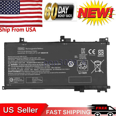 New TE04XL Battery for HP Owmen 15-ax200 ax250wm ax210nr ax243dx ...