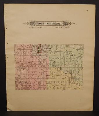 Missouri LaFayette County Map Freedom Township 1897 Dbl Side Q5#24 | eBay