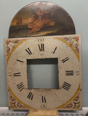 Grandfather Long Clock Face 48cm x 33 Hand Painted Vintage | eBay UK