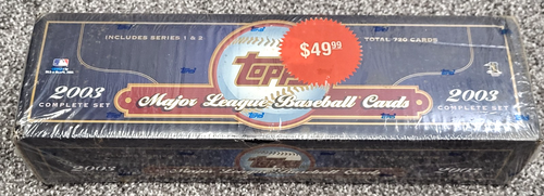 2003 TOPPS BASEBALL FACTORY SEALED COMPLETE SET OF SPORTS CARDS SERIES ...