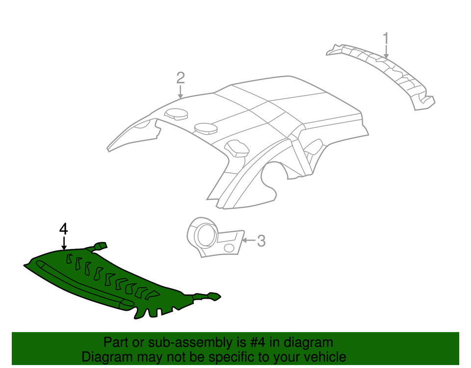 Genuine Ford Package Tray 5W6Z-7646668-BAA | eBay