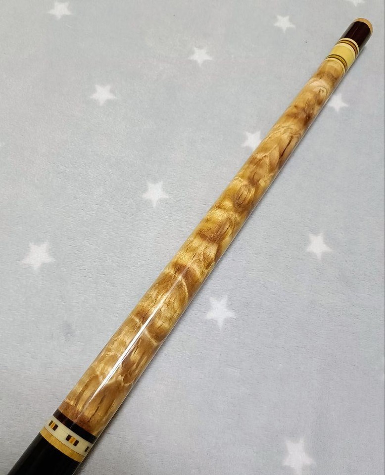 Rare Jim Baxter Custom Cue Quilted Maple Cocobolo Grip Predator Vantage | eBay