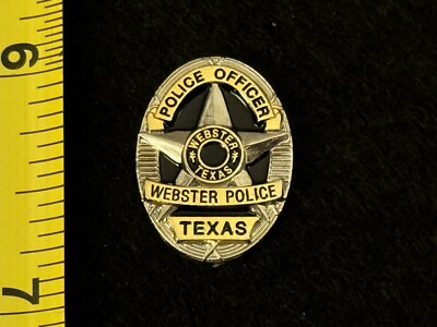 Webster TX Police Officer Mini Badge Lapel Pin | eBay