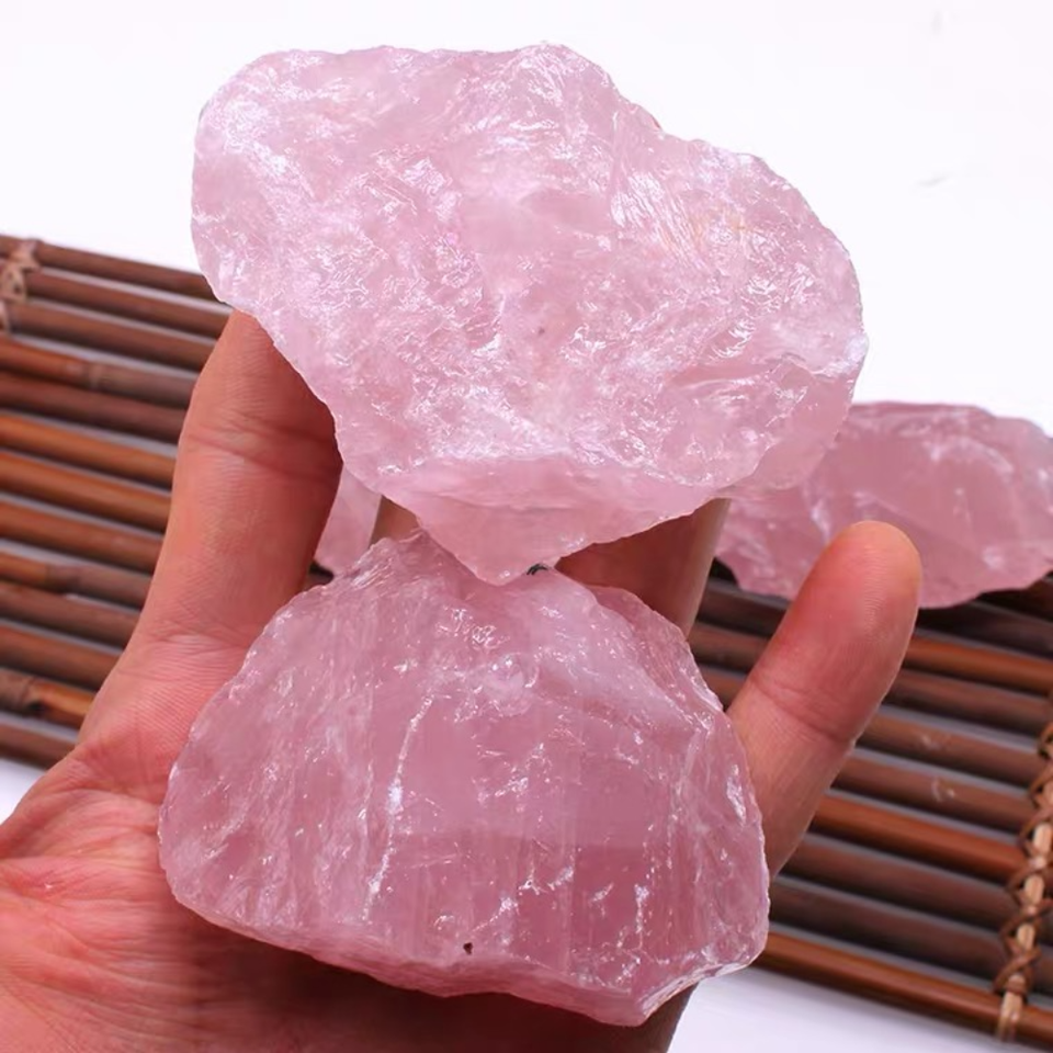 Large Natural Raw Rose Quartz Stone Rough Original Chunks Healing ...