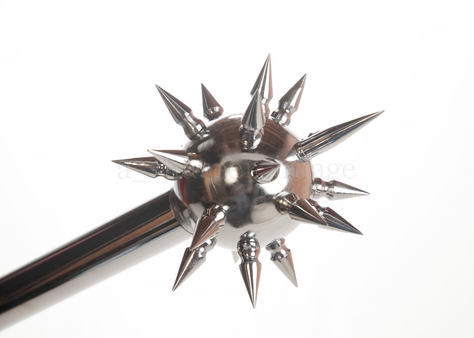 Medieval Spiked Ball Mace Silver (Stainless Steel) Morning Star ...