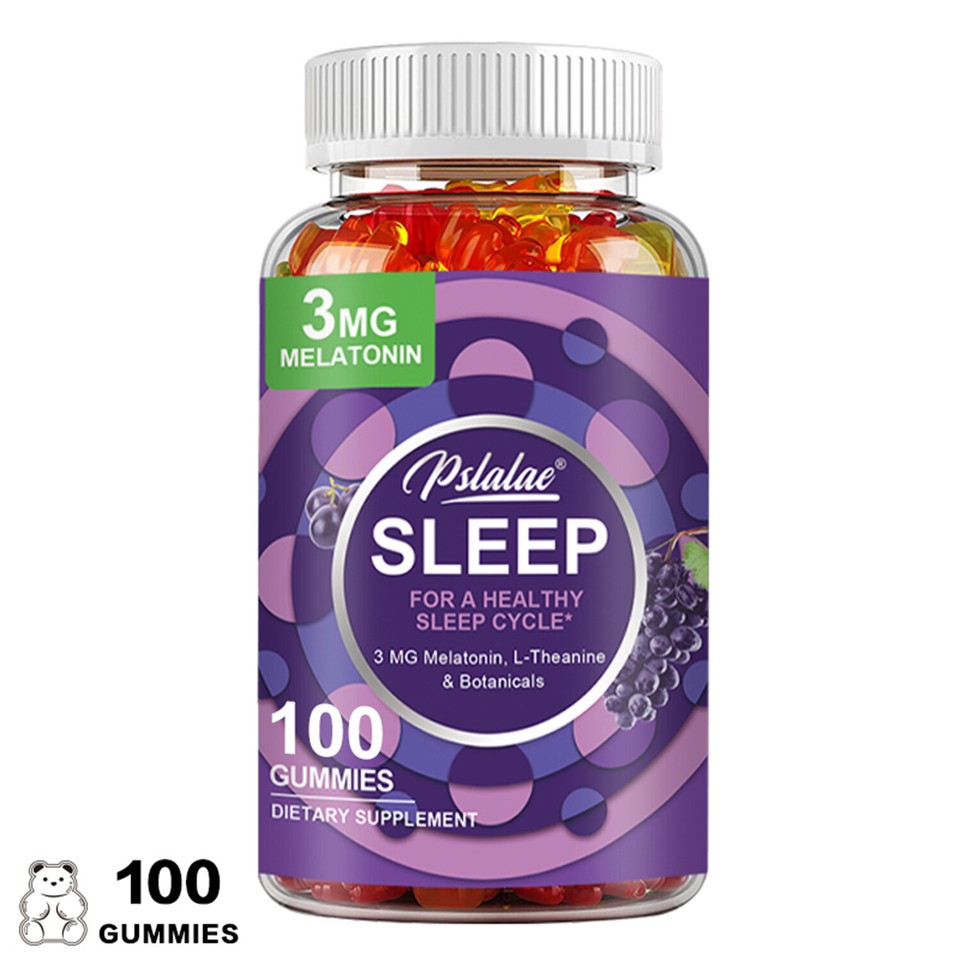 Sleep Gummies 3mg - Melatonin, L-Theanine - Sleep Aid, Improve Sleep ...