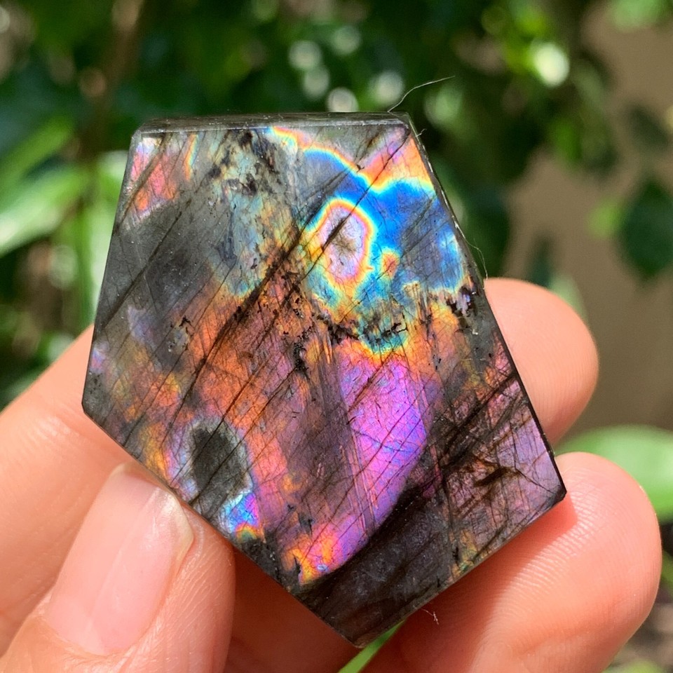 36g Natural Purple Labradorite Quartz Crystal Stone Specimen Healing151 ...