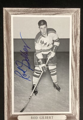 Rod Gilbert Signed 1964-Beehive Photo 5x7 Premium New York Rangers ...