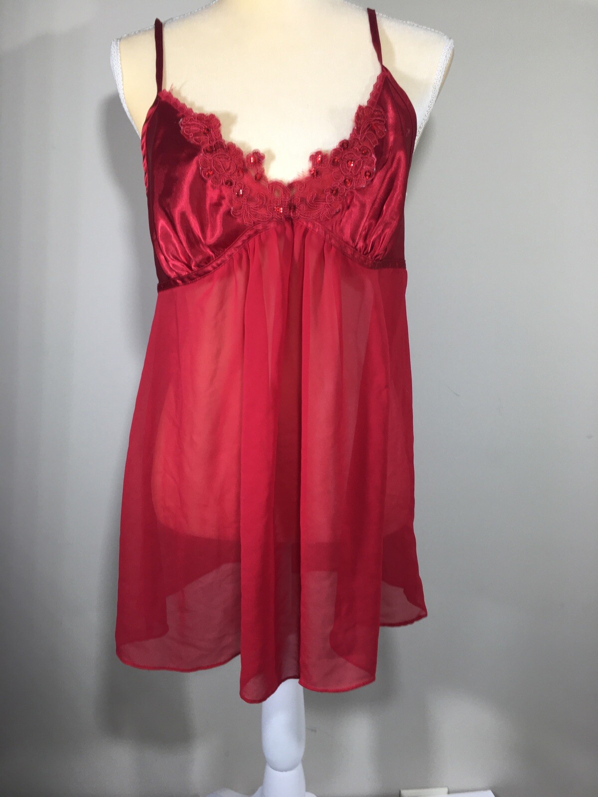 Sexy Red Babydoll Nightie | eBay