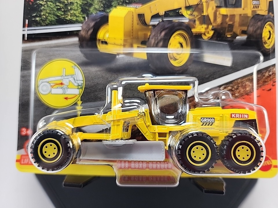 Matchbox Working Rigs MBX Road Grader Yellow 10/16 Diecast New | eBay