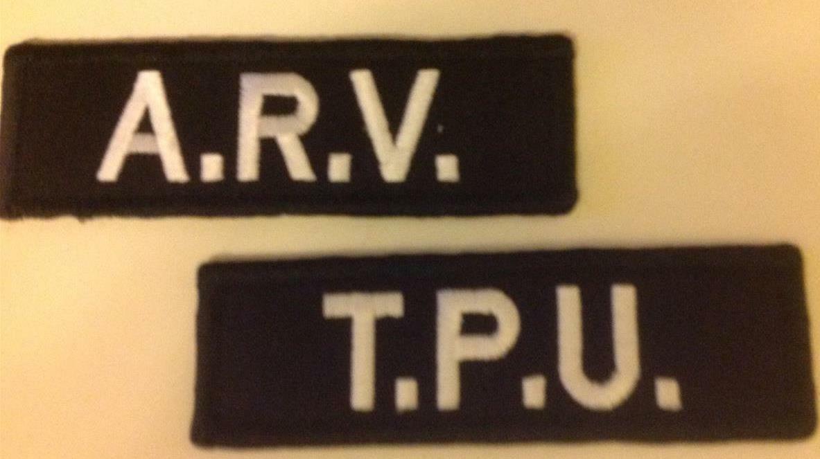 British METROPOLITAN POLICE Breast patch T.P.U. (Trojan Proactive Unit ...