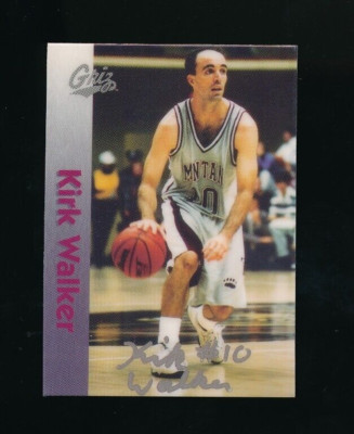 1996-97 University of Montana Grizzlies Seniors team issue Kirk Walker ...