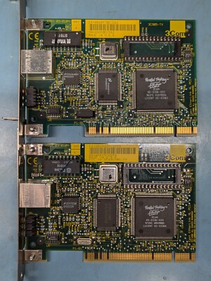 (2) 3COM 3C905TX PCI CARD 3C905-TX ETHERLINKIIII Cards | eBay